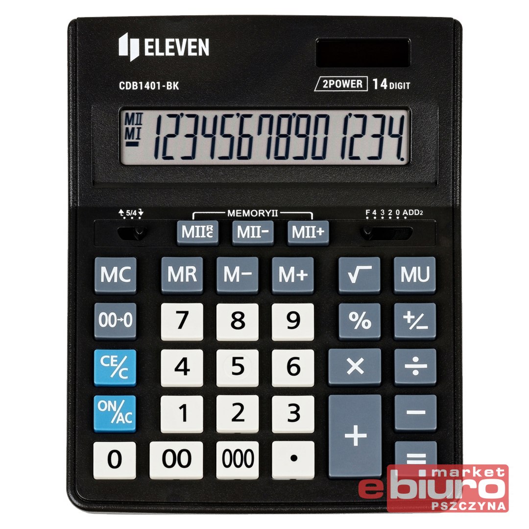 KALKULATOR BIUROWY CDB1401BK ELEVEN | Sklep papierniczy online eBiuroMarket